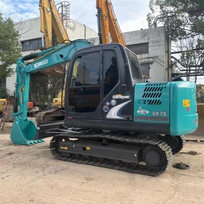 Cina Alta affidabilità Usato Kobelco SK75 Escavatore 7 tonnellate Mini Escavatore di seconda mano in vendita