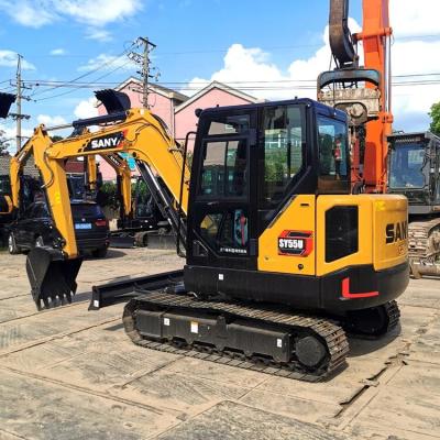 Cina Mini Used Sany Excavator SY55U Sany 5 Ton Excavator con parti originali in vendita