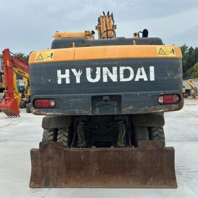 Cina Hyundai 210W-9T Excavator a ruote usate 22T con motore Cummins 140kW in vendita