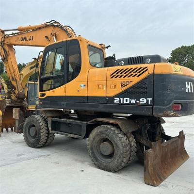 Cina Hyundai 210W-9T Excavator a ruote usate 22T con motore Cummins 140kW in vendita