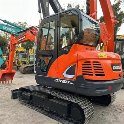 Cina Dx60 Doosan Mini Digger 6 tonnellate mini escavatore usato in vendita