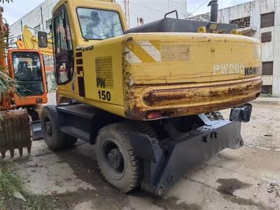Cina Komatsu PC150 escavatore 15 tonnellate escavatore a ruote usate controllo intelligente in vendita