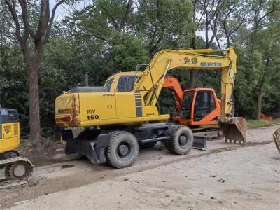 Cina Komatsu PC150 escavatore 15 tonnellate escavatore a ruote usate controllo intelligente in vendita