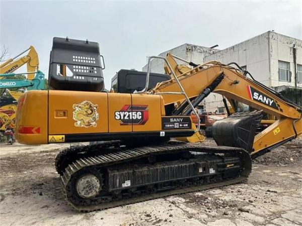 Quality 21t Used Sany Excavator SY215C Second Hand Sany Digger high Performance for sale