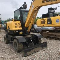 Quality 6 Ton Second Hand Hyundai Excavators R60W Hyundai Wheeled Excavator for sale