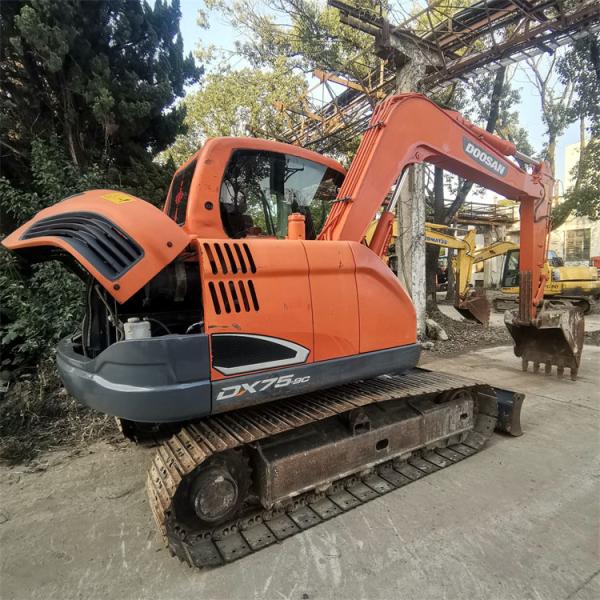 Quality Doosan Dx75 Used Doosan Excavator Second Hand Excavator 7 Ton for sale