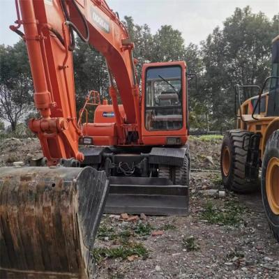 China 15 Ton Used Doosan Wheel Excavator DH150W-7 Ergonomics Design for sale