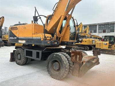 Cina Hyundai 210W-9T Excavator a ruote usate 22T con motore Cummins 140kW in vendita