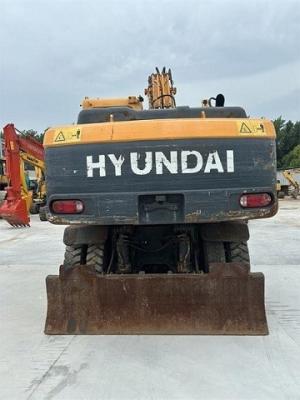 Cina Hyundai 210W-9T Excavator a ruote usate 22T con motore Cummins 140kW in vendita