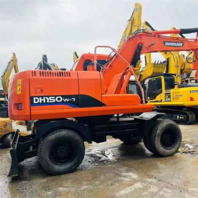 Cina Usato Doosan DH150W-7 escavatore 15 tonnellate escavatore usato escavatore doosan in vendita