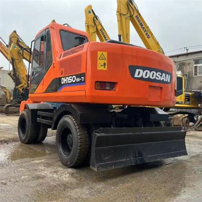 Cina Usato Doosan DH150W-7 escavatore 15 tonnellate escavatore usato escavatore doosan in vendita