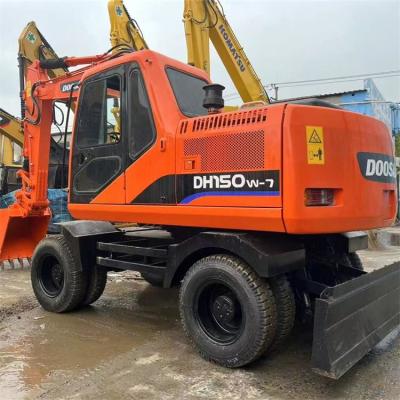 China Usato Doosan DH150W-7 escavatore 15 tonnellate escavatore usato escavatore doosan for sale