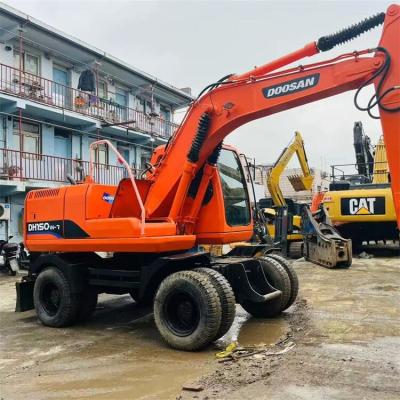 Cina Usato Doosan DH150W-7 escavatore 15 tonnellate escavatore usato escavatore doosan in vendita