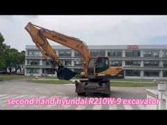 210W-9T Hyundai Wheel Excavator Used Hyundai Construction Equipment 21 Ton