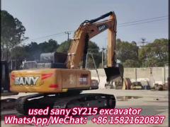 SY215C Pro Sany 20 ton graafmachine met originele onderdelen ergonomisch ontwerp