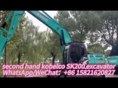 Gemakkelijk onderhoud Gebruikte Kobelco graafmachine SK200-8 Kobelco 20 ton graafmachine