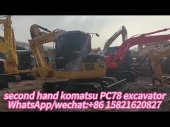 Compact tweedehands Komatsu PC78US graafmachine 7 ton Komatsu Crawler Graafmachine