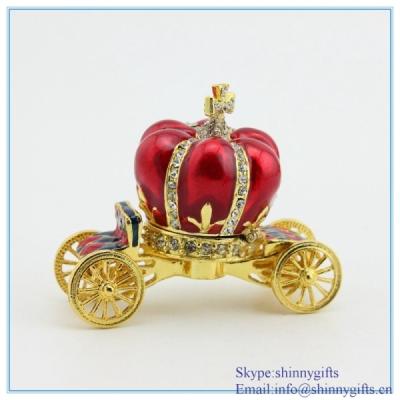 China Pewter Princess Horse Carriage Keepsake SCJ1065 for sale