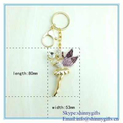 China Guardian angel shape personalized key chain for sale