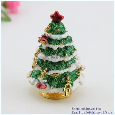 China Small christmas tree trinket box  keepsakebox, gift, collectibles, decoration SCJ117-2 for sale
