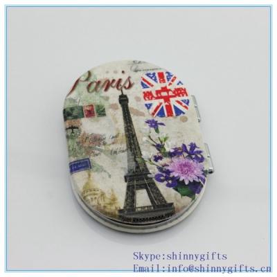 China 2014 new item compact PU pocket mirrors for sale