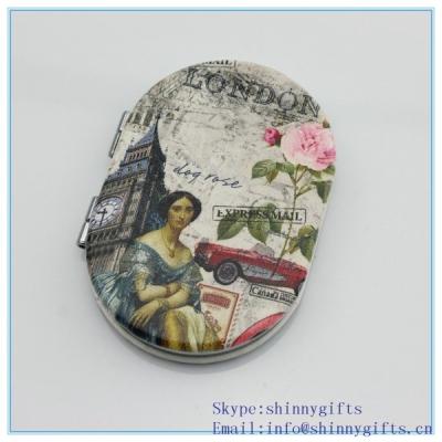 China 2014 new item design hot sale PU pocket mirrors for sale