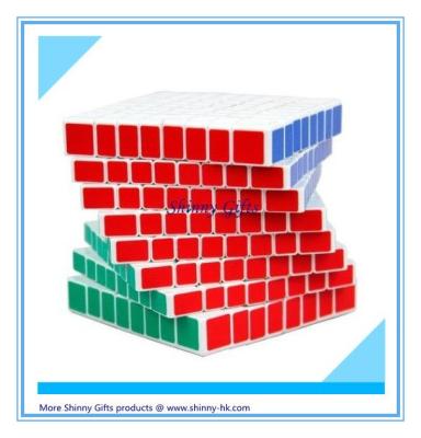 China Speed Cube White Twisty Magic Puzzle 8*8*8 for sale
