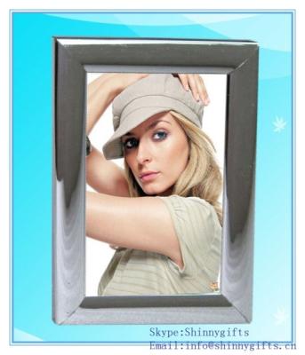 China Quality Satin Silver Plain Picture aluminum Photo Frame for sale