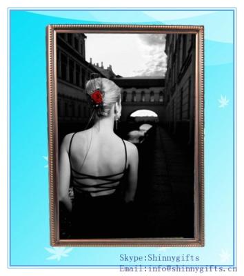 China Antique Silver plating Aluminum photo frame for sale