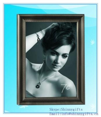 China New style Archaize plating Silver Photo Frame, Aluminum photo frame for sale