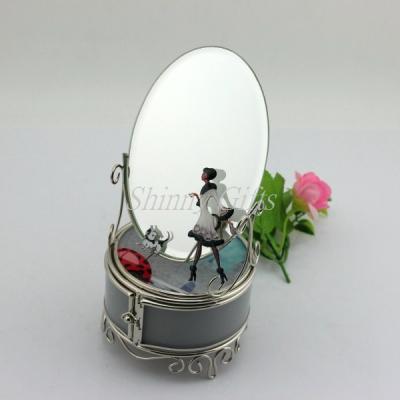 China Shinny Gifts Fashion Design Glass Box Jewelry Box Home Decoration Box for sale