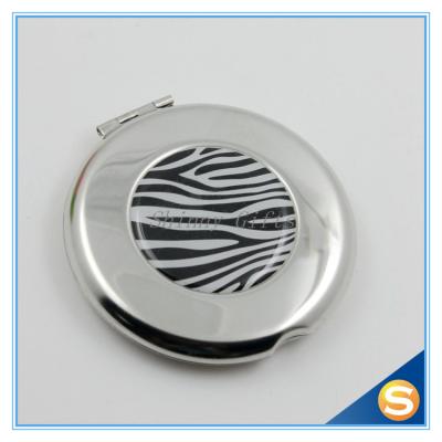 China Round Personalized Pocket Mirror with Your Customized Logo for sale