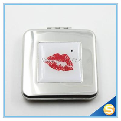 China Promotional Stainless Steel Cosmetic Mirror Pocket for sale
