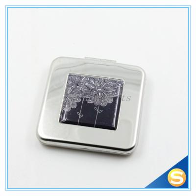 China Top Quality Fashion Promotional Square Promotional Metal Pocket Mirror for sale