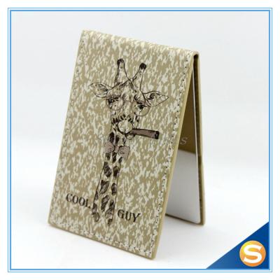 China Leather Frame Table Stand Comestic Mirror with Pretty Price for sale