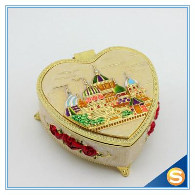China Castle Desgin Mirrored Storage Gift Box for Jewelry for sale