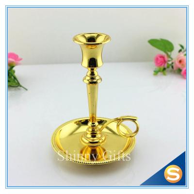 Китай Shinny Gifts Factory Gold Plating Metal Candle holder Church Brass Candle Holder Metal Holders for Candle продается