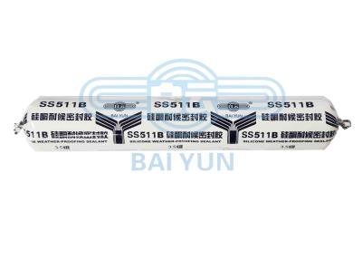 China Fast Drying Waterproof Cladding Silicone Sealant Grey Caulk For Plastic for sale