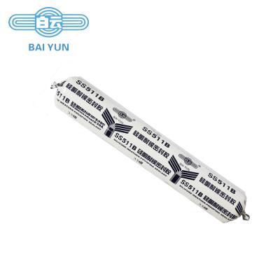 China Fast Drying Waterproof Cladding Silicone Sealant Grey Caulk For Plastic for sale