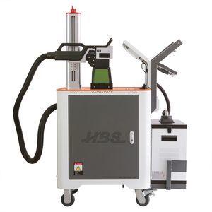 China Motorized Portable Fiber Laser Marking Machine For Metal for sale