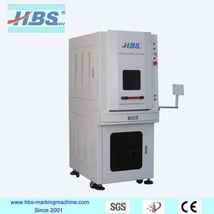 China Enclosed Totally 20W Fiber Laser Marking Machine For Big Piece Laser Marking for sale
