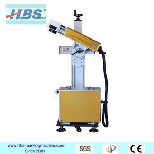 China Online Flying 20W Fiber Laser Marker Marking Machine with 360 Degree Rotate Head for sale