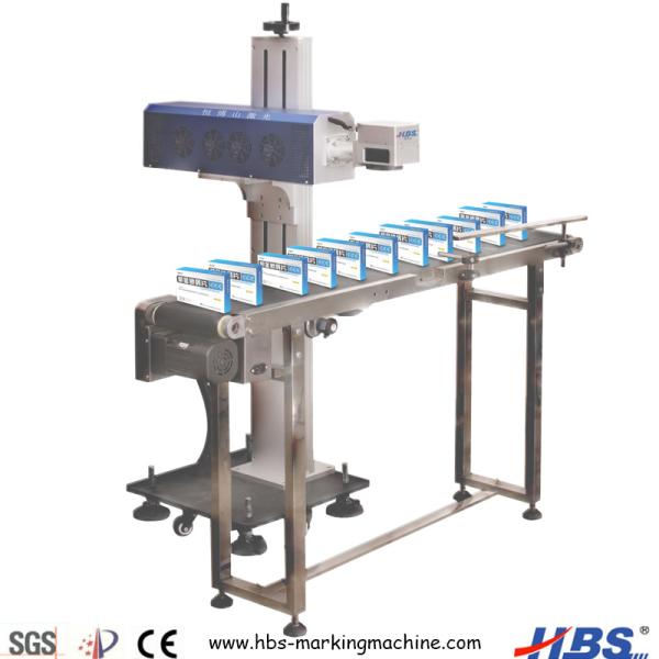 Quality HBS CO2 Laser Marking Machine Logo Printing Machine For Plastic Wood Leather for sale