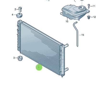 中国 3 エンジンのアルミニウムラジエーターとAudi A4 S4 A6 S6用のプラスチック水タンク 交換/修理 販売のため