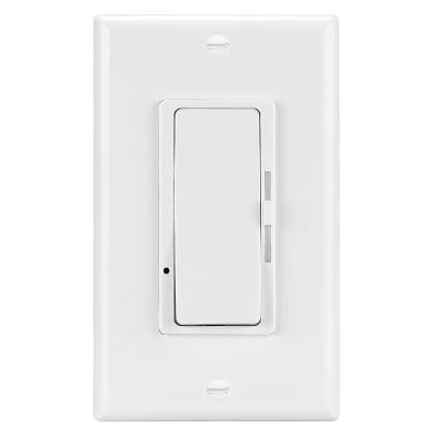 China PC ABS Adjustable LED Dimmer Switch 300W Incandescent Dimmer Switches for sale