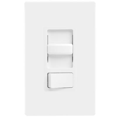 China Wall Mount Triac Dimming Switch Customized Paddle Dimmer Switch 120V for sale
