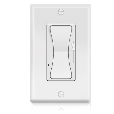 China 125V AC 60Hz LED Wall Dimmer Switches Aluminum Plate Single Pole Dimmer Switch for sale