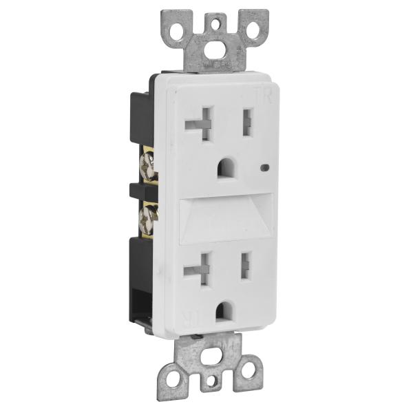 Quality ETL Certified Wall Mounted Electrical Sockets 20A 125V Outlets With Night Light for sale