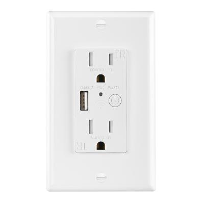 China Home Smart Socket Automation Wifi Controlled Power Outlet 15A 125V for sale