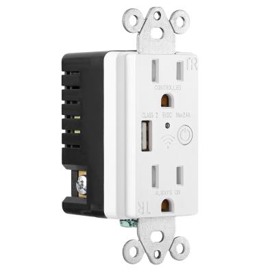 China Home Smart Socket Automation Wifi Controlled Power Outlet 15A 125V for sale